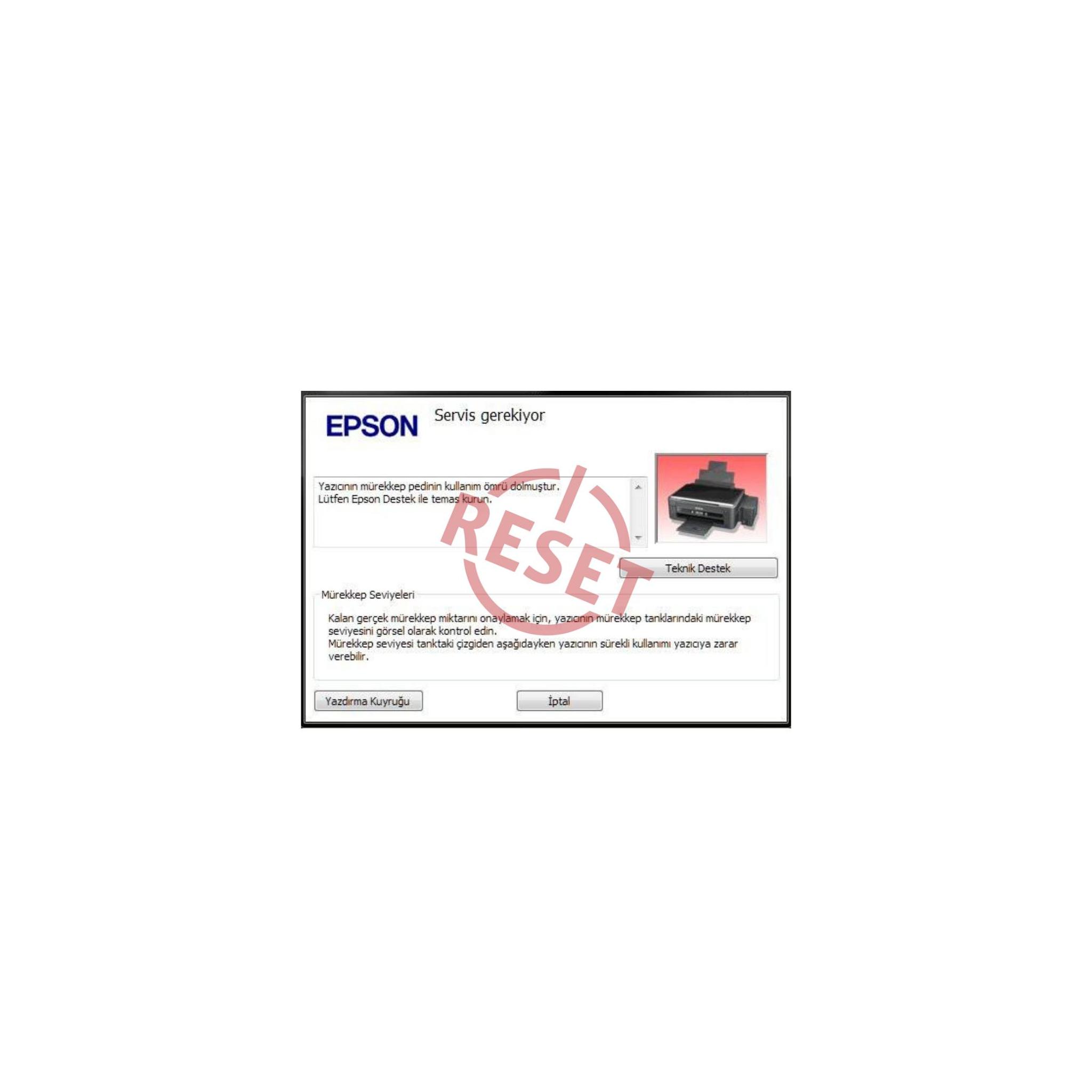 Epson L3210 Yazıcı için Pad Reset Hizmeti (Waste Ink Pad) - 10.00 Dolar ...